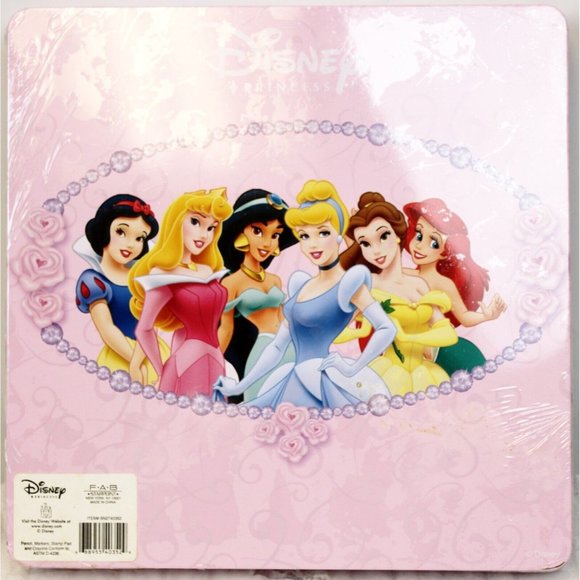 Disney | Office | Disney Princess Art Kit In Tin Coloring And Activity ...